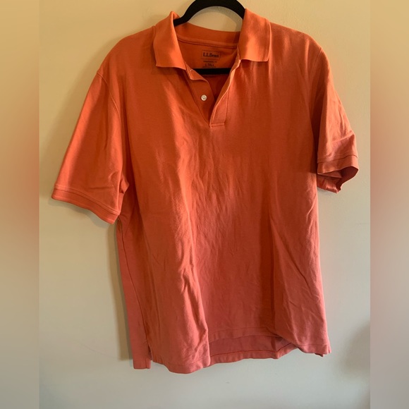 L.L. Bean | Shirts | Ll Bean Orange Polo Tall | Poshmark